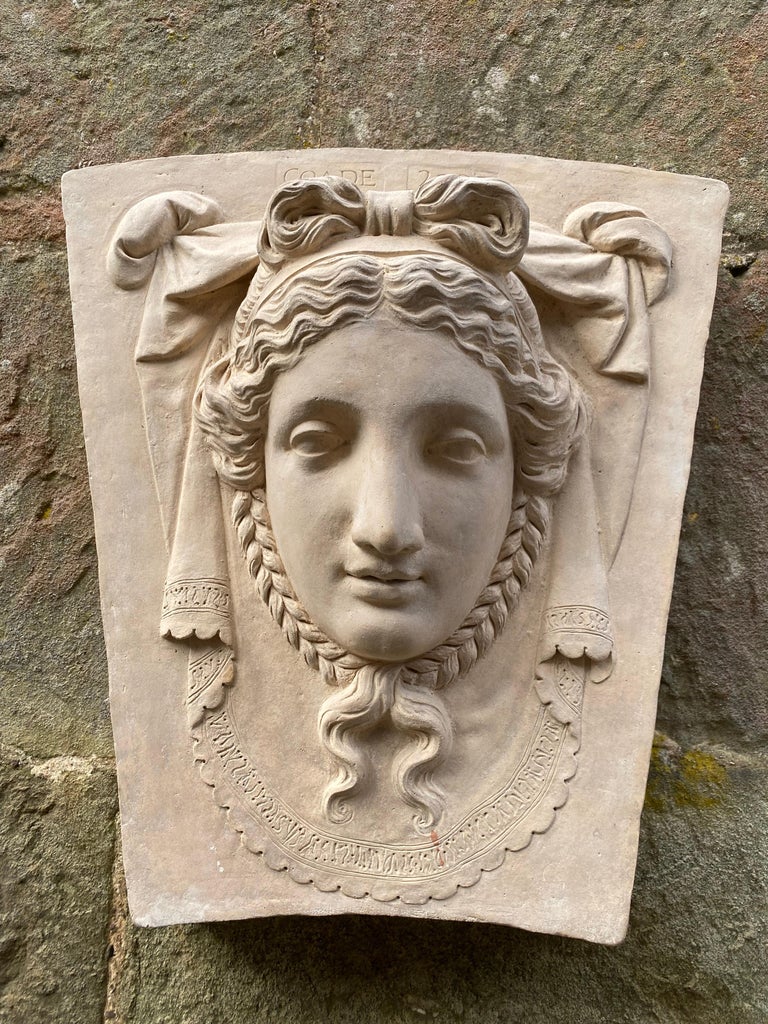 Coade - 'Coade' Stone Decorative Keystone Female Head, in Classical ...