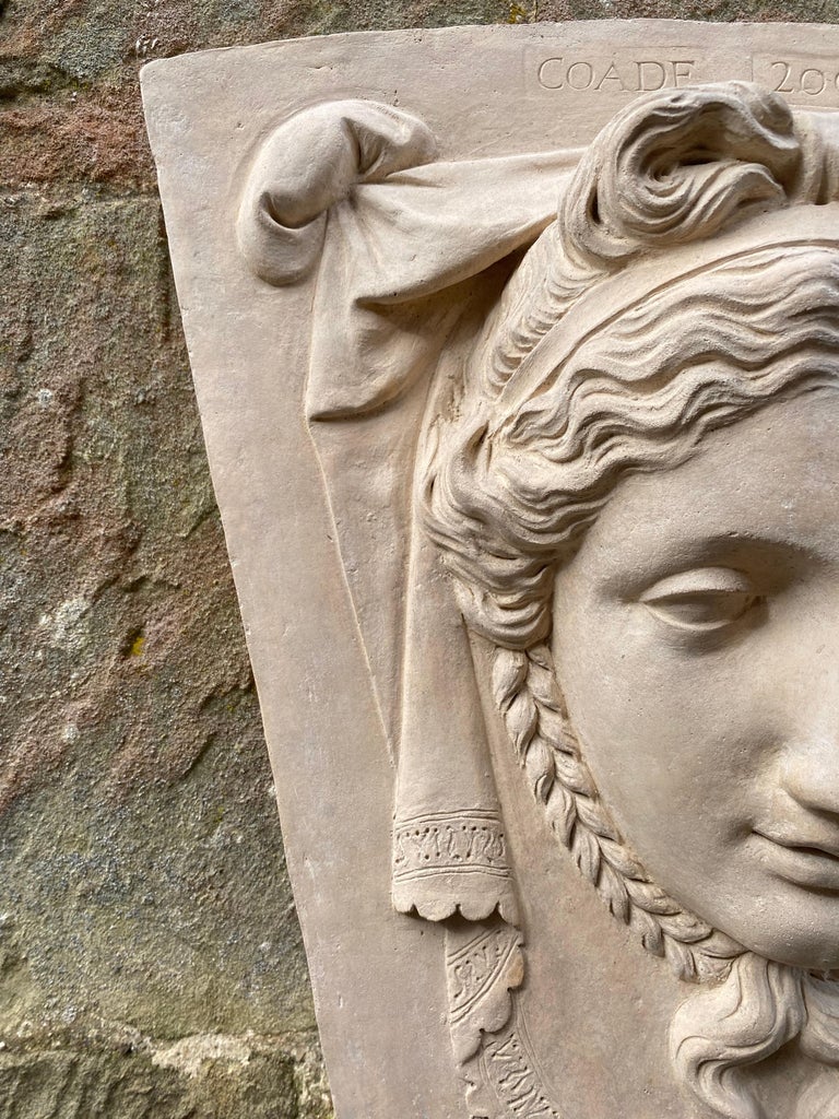 Coade - 'Coade' Stone Decorative Keystone Female Head, in Classical ...