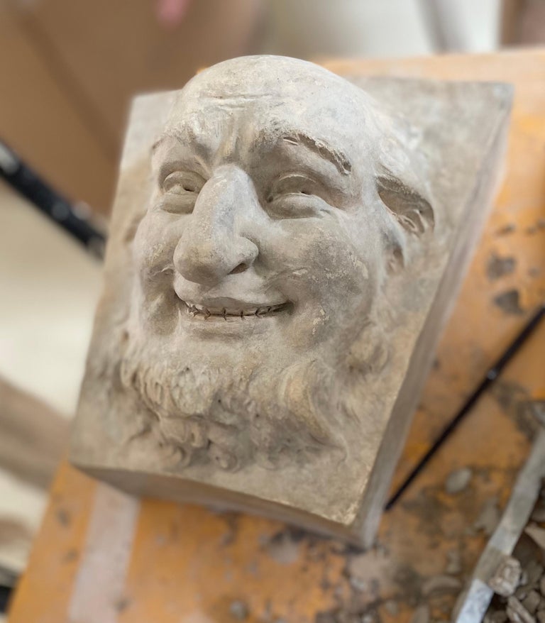 Coade - Coade Stone Decorative Keystone Male Head in Classical Style ...