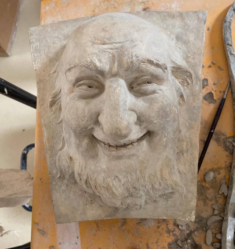 Coade - Coade Stone Decorative Keystone Male Head in Classical Style ...