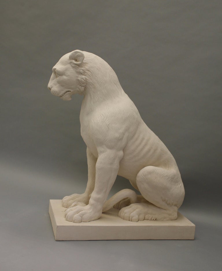 Coade - 'Coade' Stone Model of a Classical Style (18th c) Seated Tiger ...