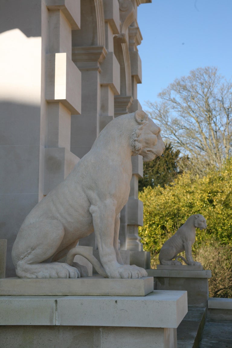 Coade - 'Coade' Stone Model of a Classical Style (18th c) Seated Tiger ...