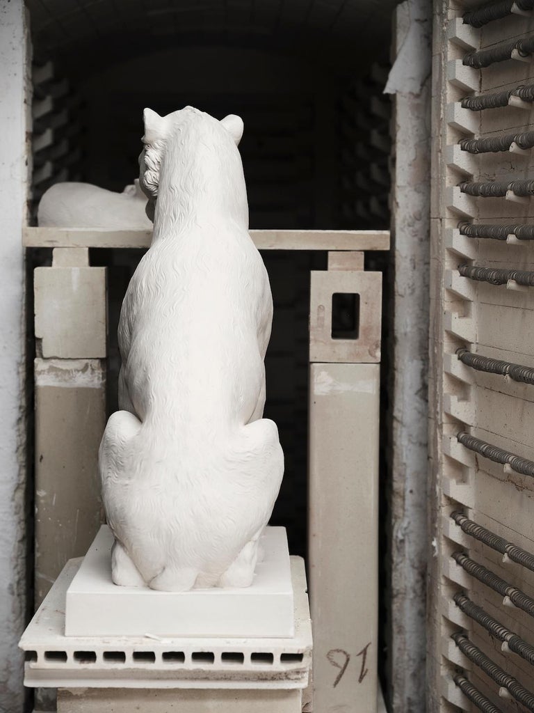 Coade - 'Coade' Stone Model of a Classical Style (18th c) Seated Tiger ...