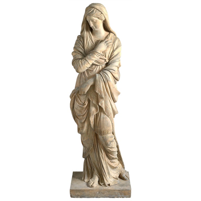 Coade Stone Figure of a Vestal at 1stDibs | coade stone for sale