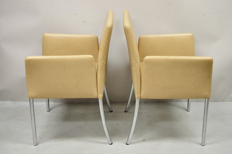 Coalesce Steelcase Beige Leather Model 1510 Switch Guest Armchair (B ...