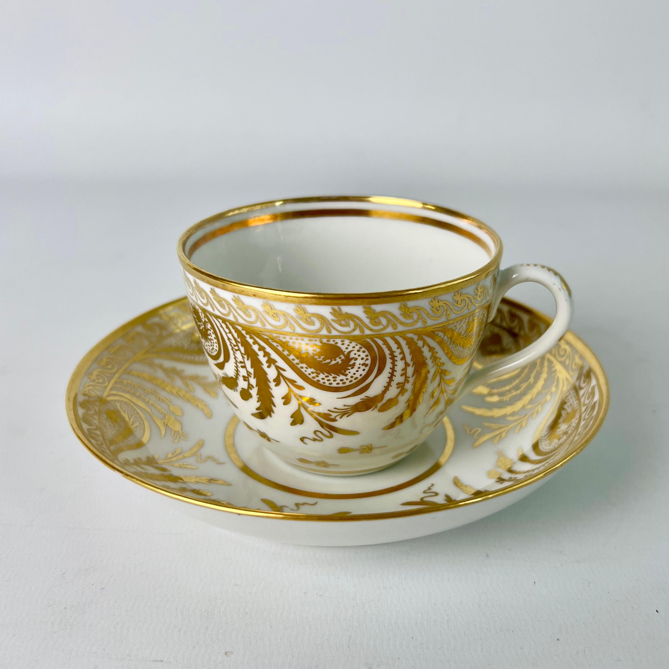 Coalport John Rose Teacup, Gilt Neoclassical Pattern, Regency ca 1810 ...