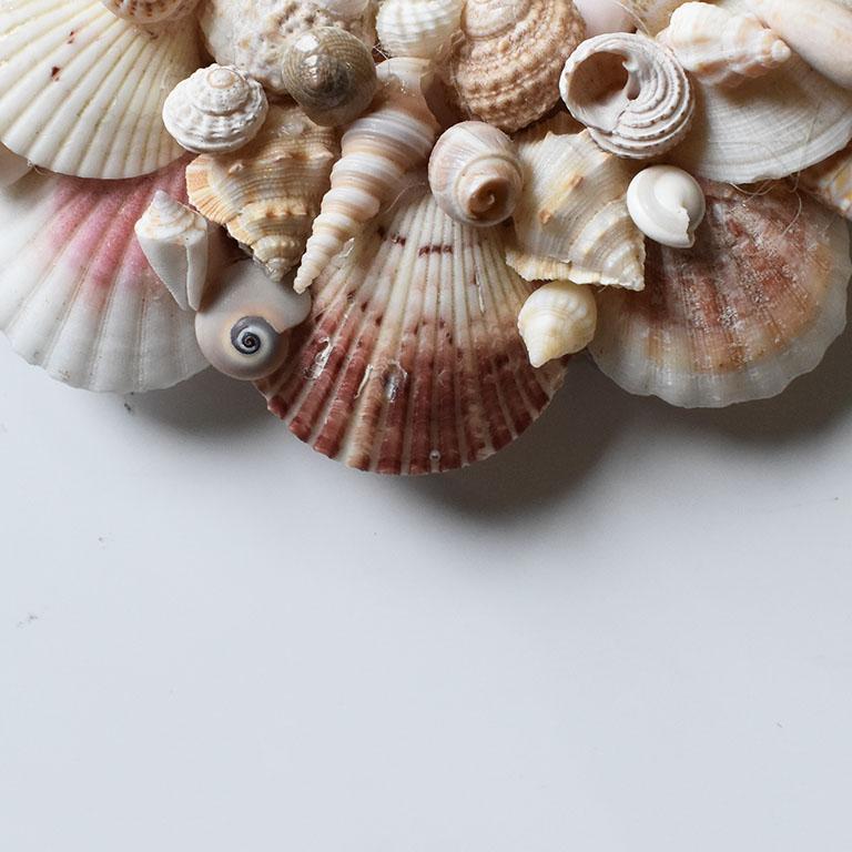 Coastal Heart Shape Sea Shell Encrusted Mirror For Sale at 1stDibs ...