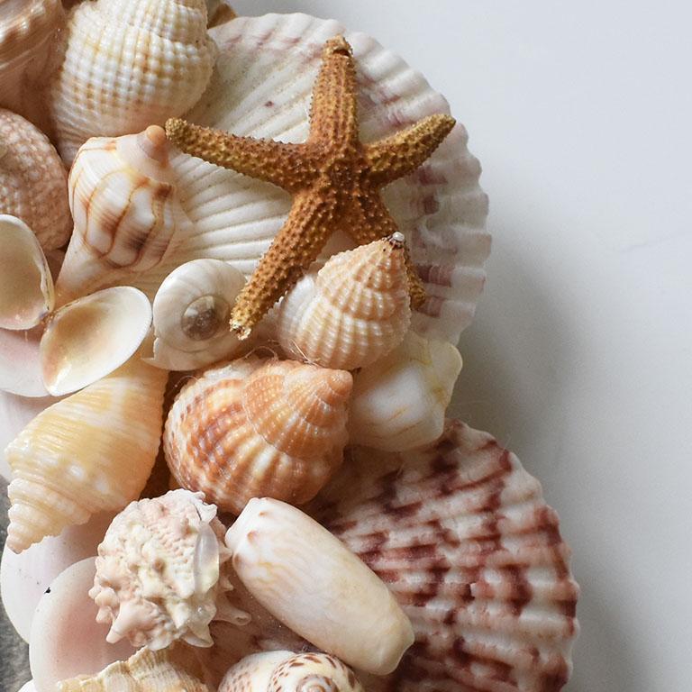Coastal Heart Shape Sea Shell Encrusted Mirror For Sale at 1stDibs ...
