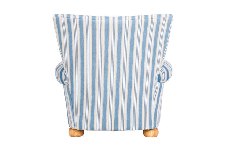 Coastal Striped Lounge Chair by Bauhaus at 1stDibs