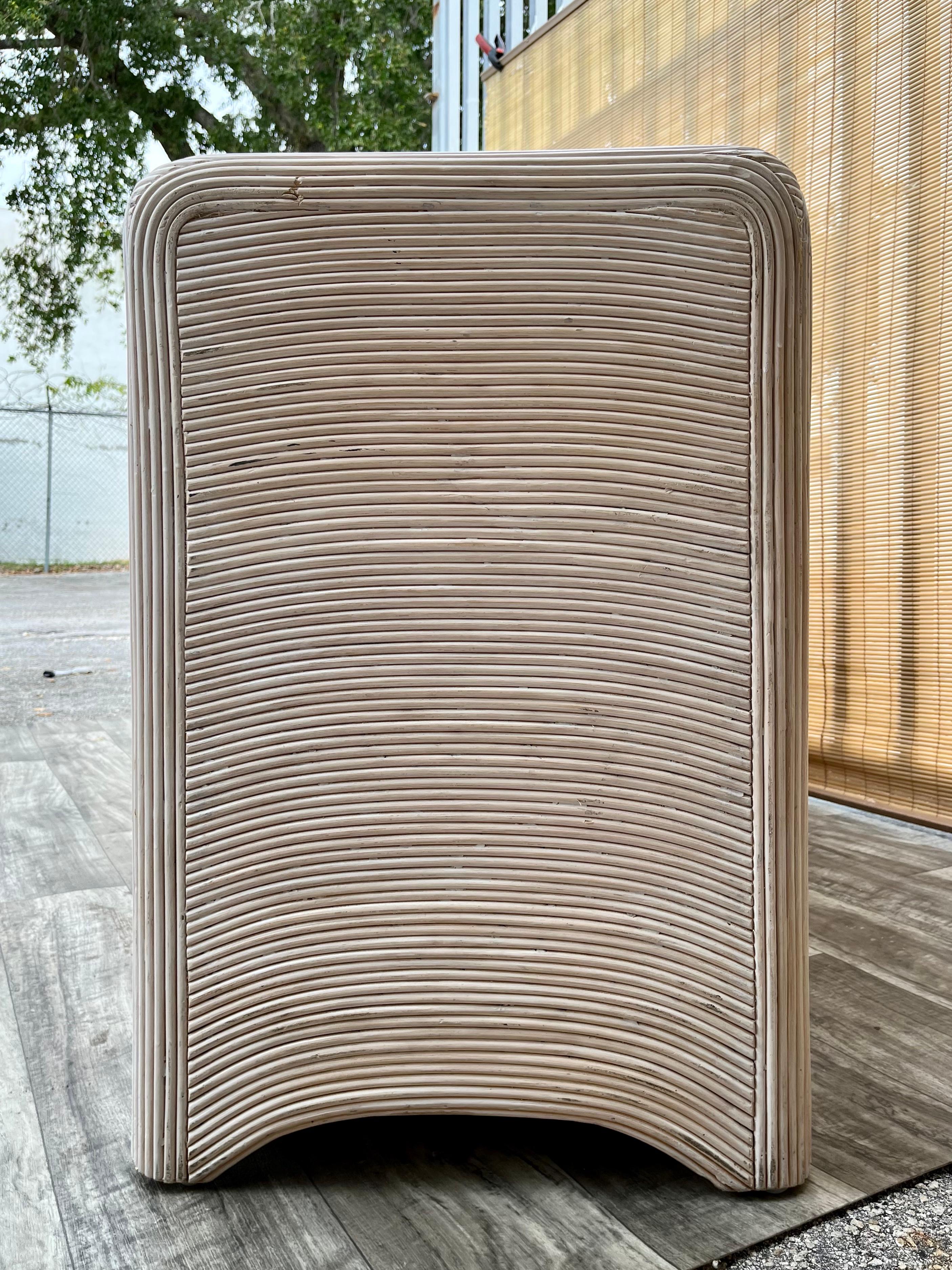 Coastal Style Pencil Reed Dresser For Sale at 1stDibs