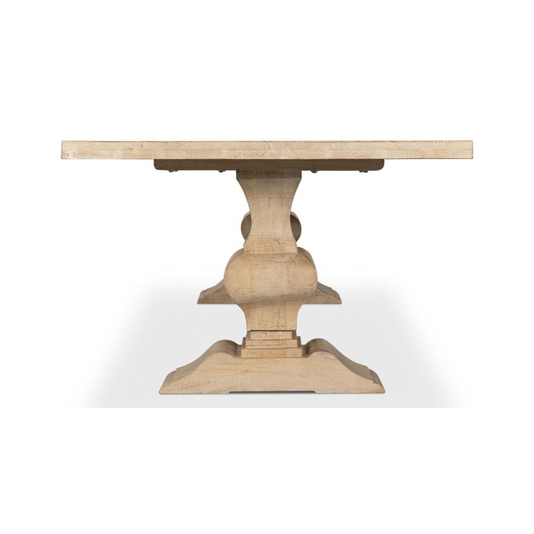 Coastal Style Refectory Dining Table For Sale at 1stDibs
