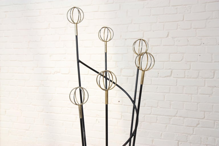 Coat Rack "Geo Astrolabe" by Roger Feraud in the Style of Jean Royère ...