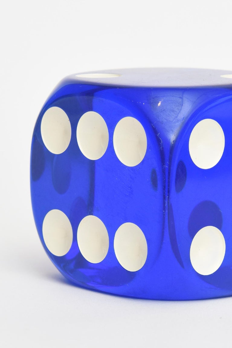 Cobalt Blue Bakelite Dice Vintage at 1stDibs