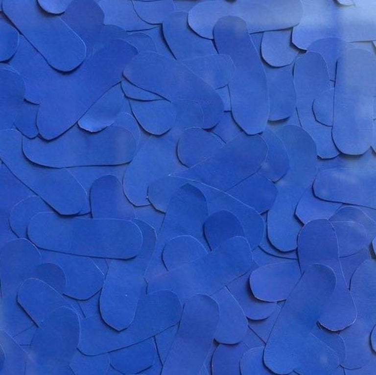 Cobalt Blue Paper Collage by Jazz Potter, England, Contemporary For ...