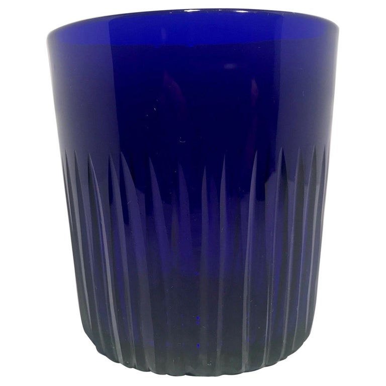 Cobalt Blue Whiskey Glass Or Tumbler At 1stdibs