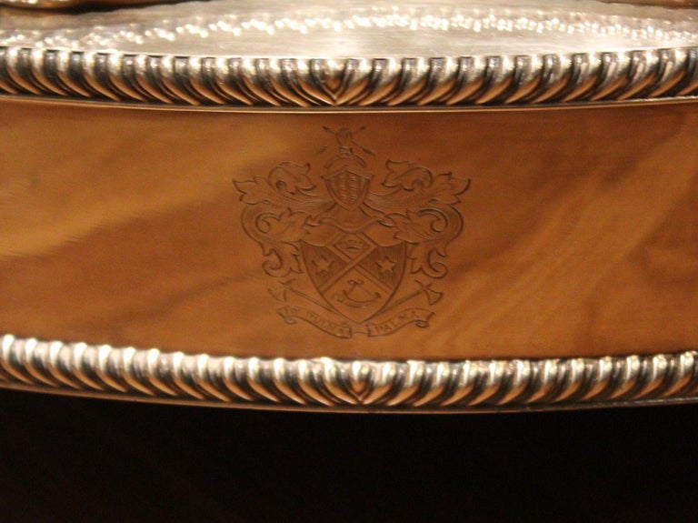 Cobb Sheffield England Silver Plated Serving Lazy Susan at 1stDibs