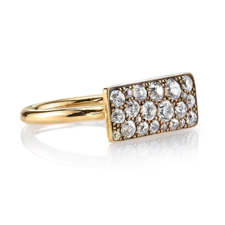 Handcrafted Milo Mixed Cut Cobblestone Diamond Ring by Single Stone For Sale at 1stDibs