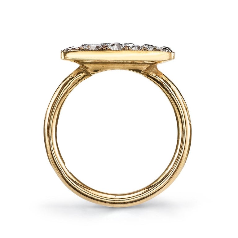 Handcrafted Milo Mixed Cut Cobblestone Diamond Ring by Single Stone For Sale at 1stDibs