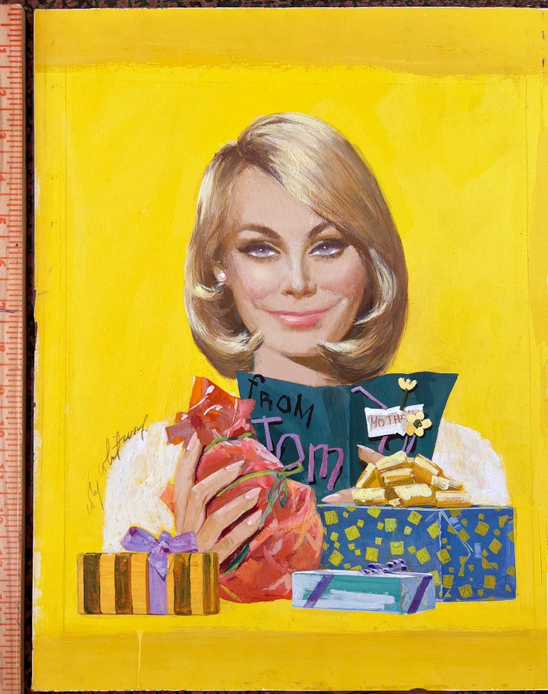 Coby Whitmore - Beautiful Blond Hair and Blue Eyed Woman - Mid Century Illustration For Sale at ...