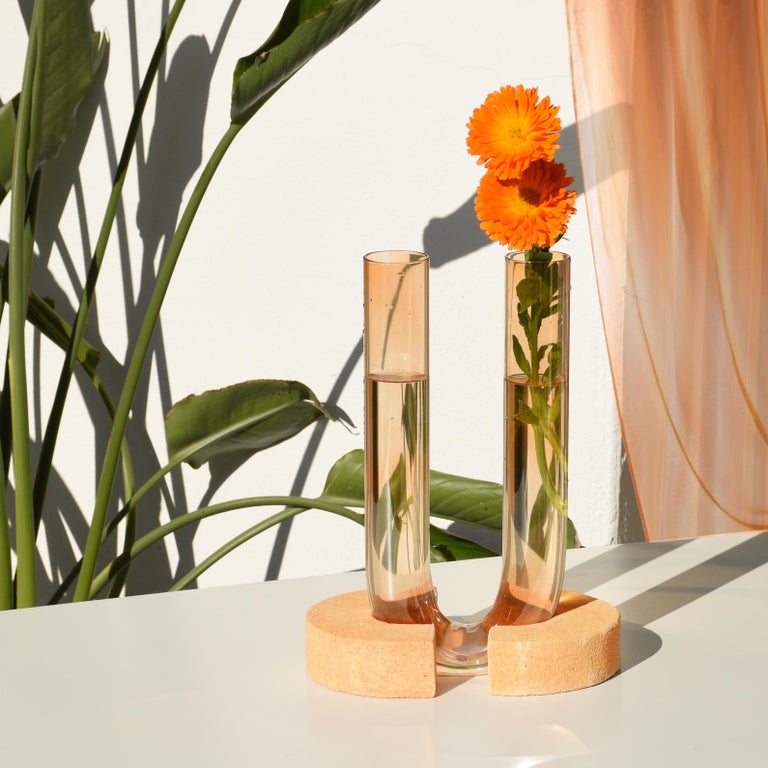 "Cochlea Del Risveglio" SOILS-OO, Handcrafted Stone and Glass Vase by ...