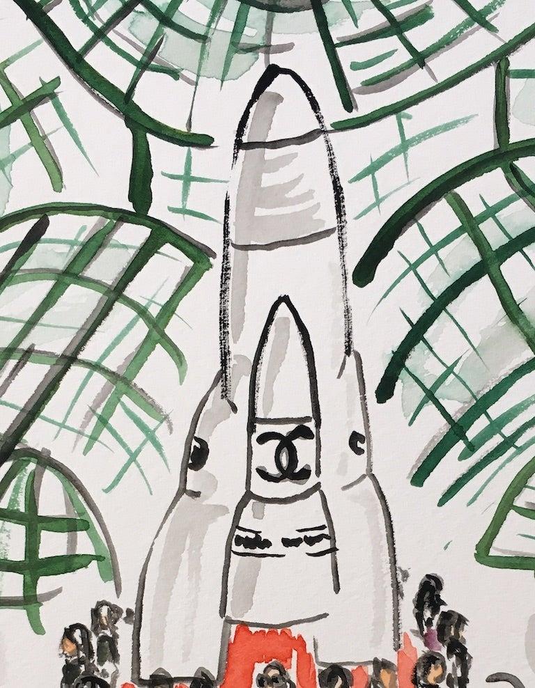 Coco Chanel and Willow Smith and Chanel Takes Off- watercolors on paper ...