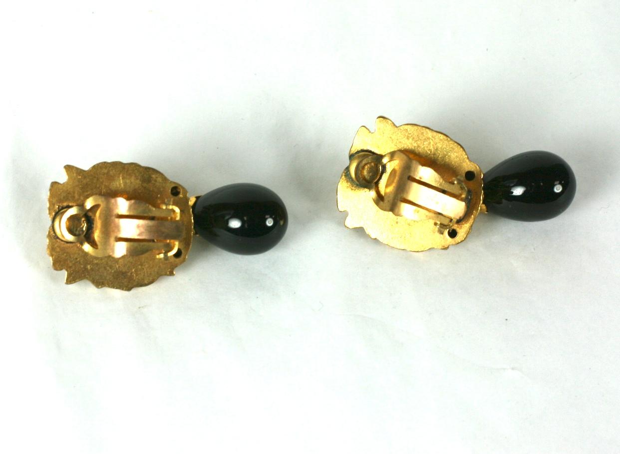 Coco Chanel Lion Head Earrings at 1stDibs | chanel lion earrings ...