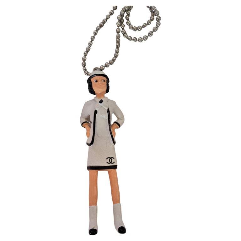 Coco Chanel Mademoiselle rare limited VIP doll necklace/bag charm/key ...