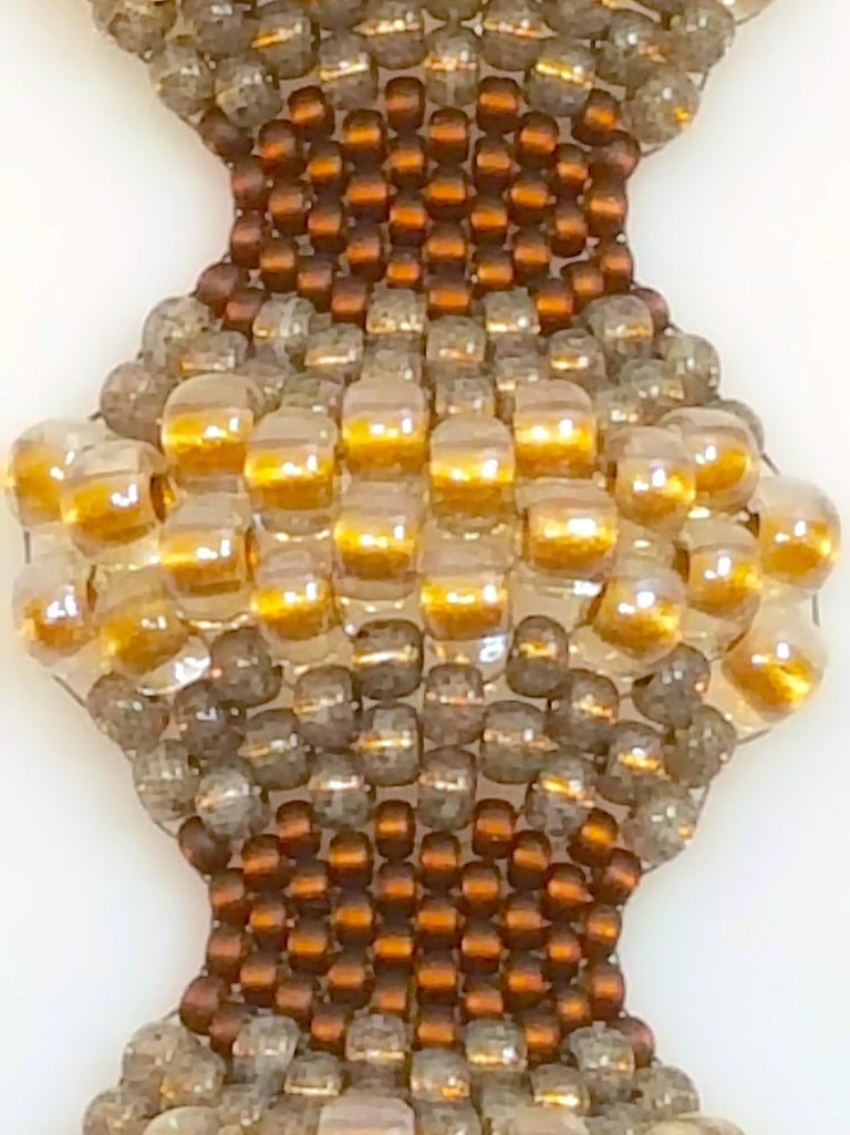 Chanel 1920s Louis Rousselet Topaz Glass and Filagree Heart Camellia ...
