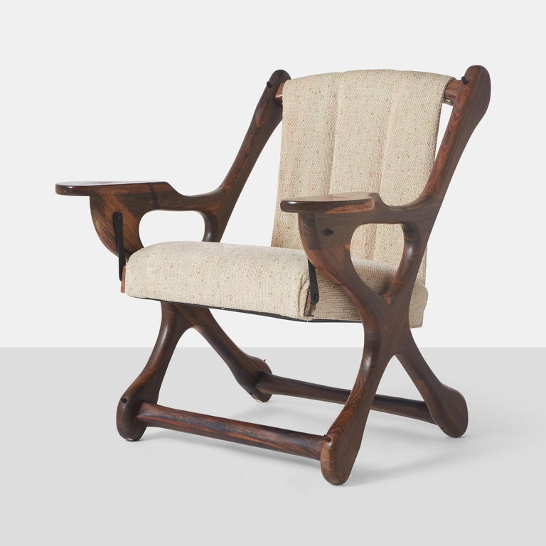 Cocobolo Rosewood Sling Swinger Chairs by Don Shoemaker For Sale at 1stDibs