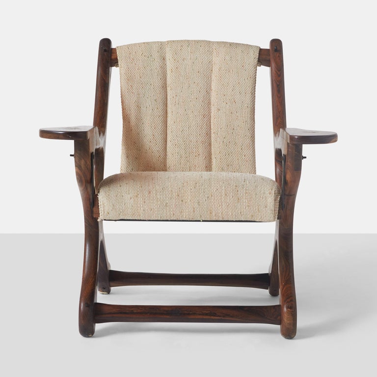 Cocobolo Rosewood Sling Swinger Chairs by Don Shoemaker For Sale at 1stDibs