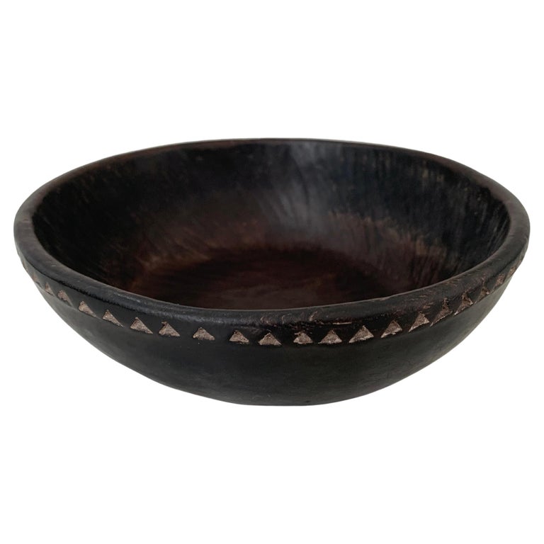 Coconut Shell Engraved Tribal Bowl from Nias, Mentawai Islands ...