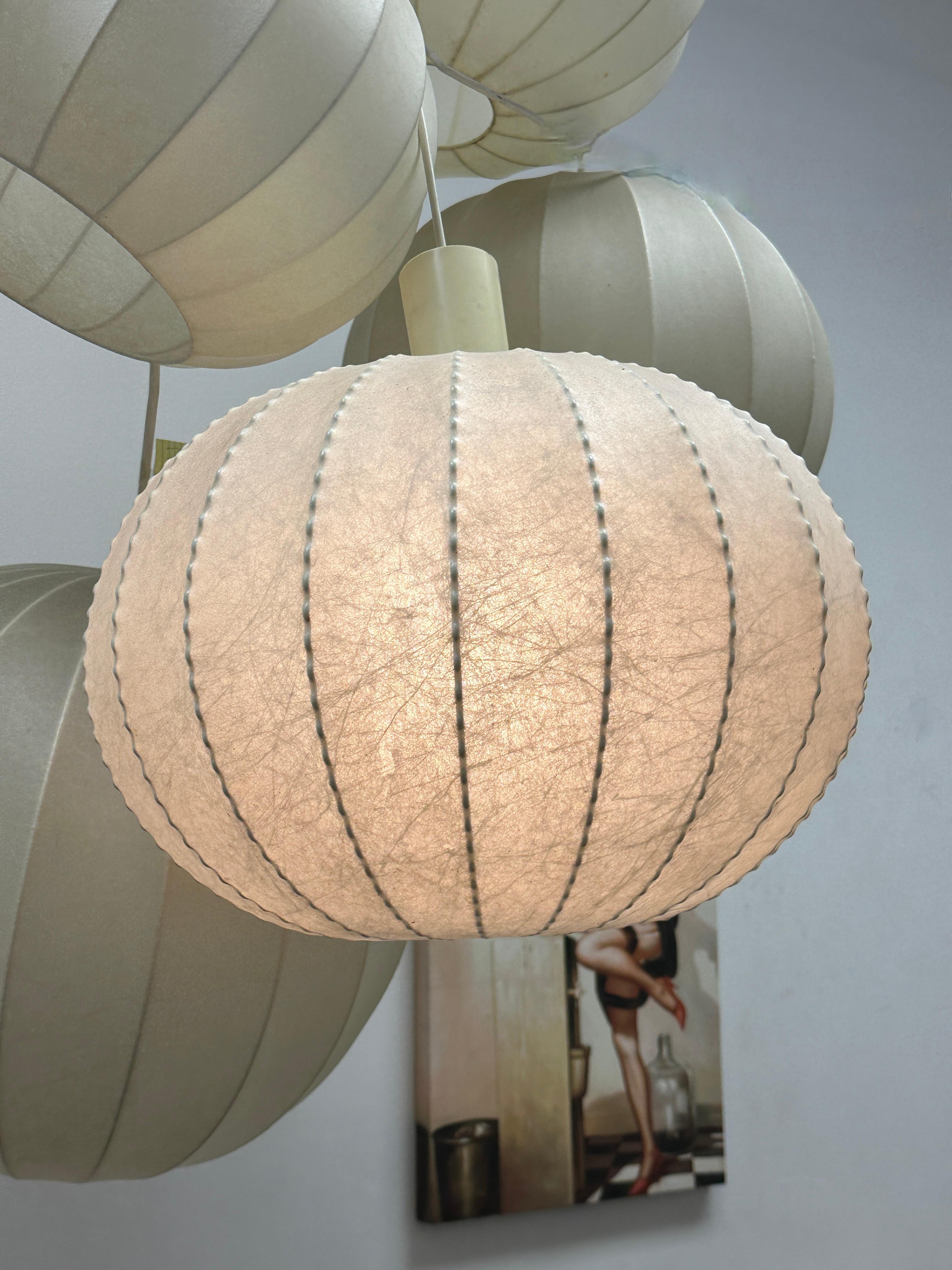 Cocoon Ceiling Pendant Light, 1960s, Germany at 1stDibs