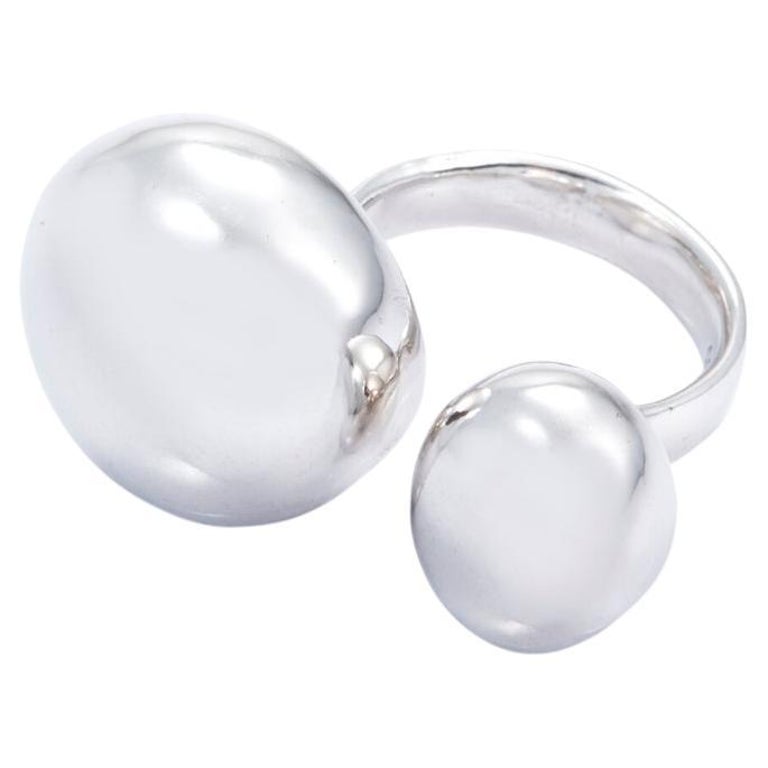 Customizable Carlota Guardia Cocoon Double Sphere Sterling silver Cocktail Ring For Sale at 1stDibs
