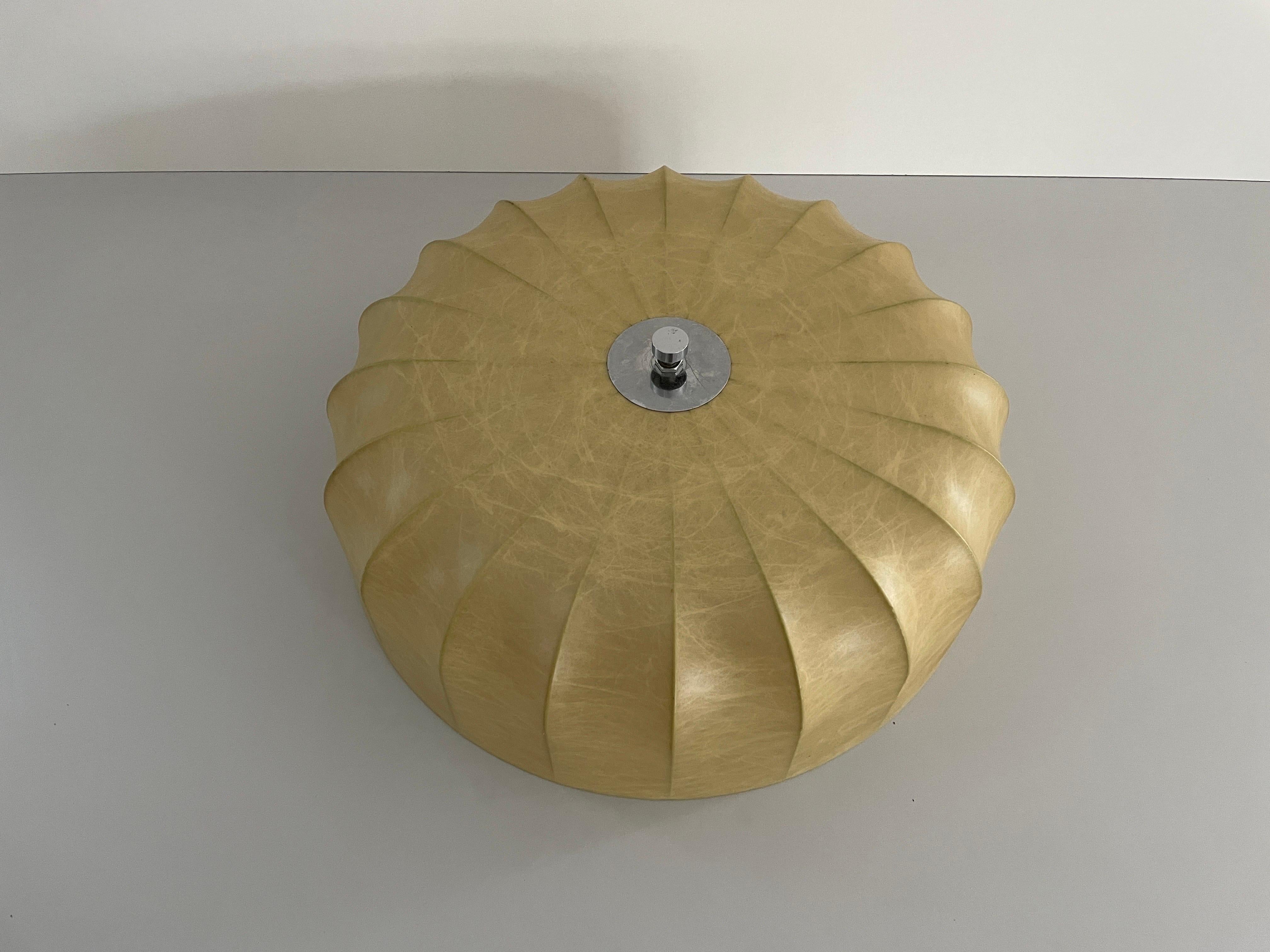 Cocoon Large Flush Mount Ceiling Lamp by Goldkant, 1960s, Germany For ...