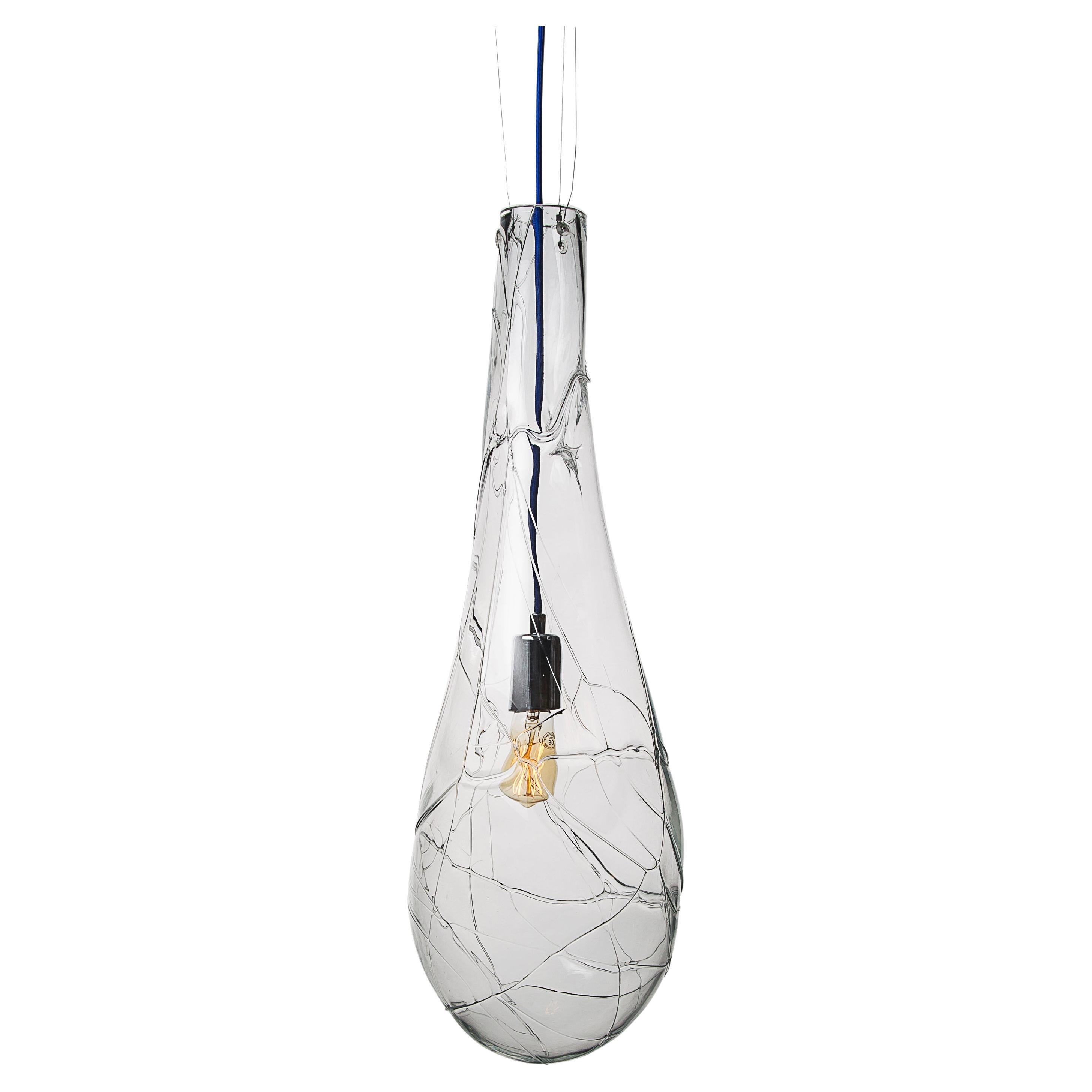 Cocoon Gray Pendant Lighting by Ceren Gurkan , Hand-blown glass For ...