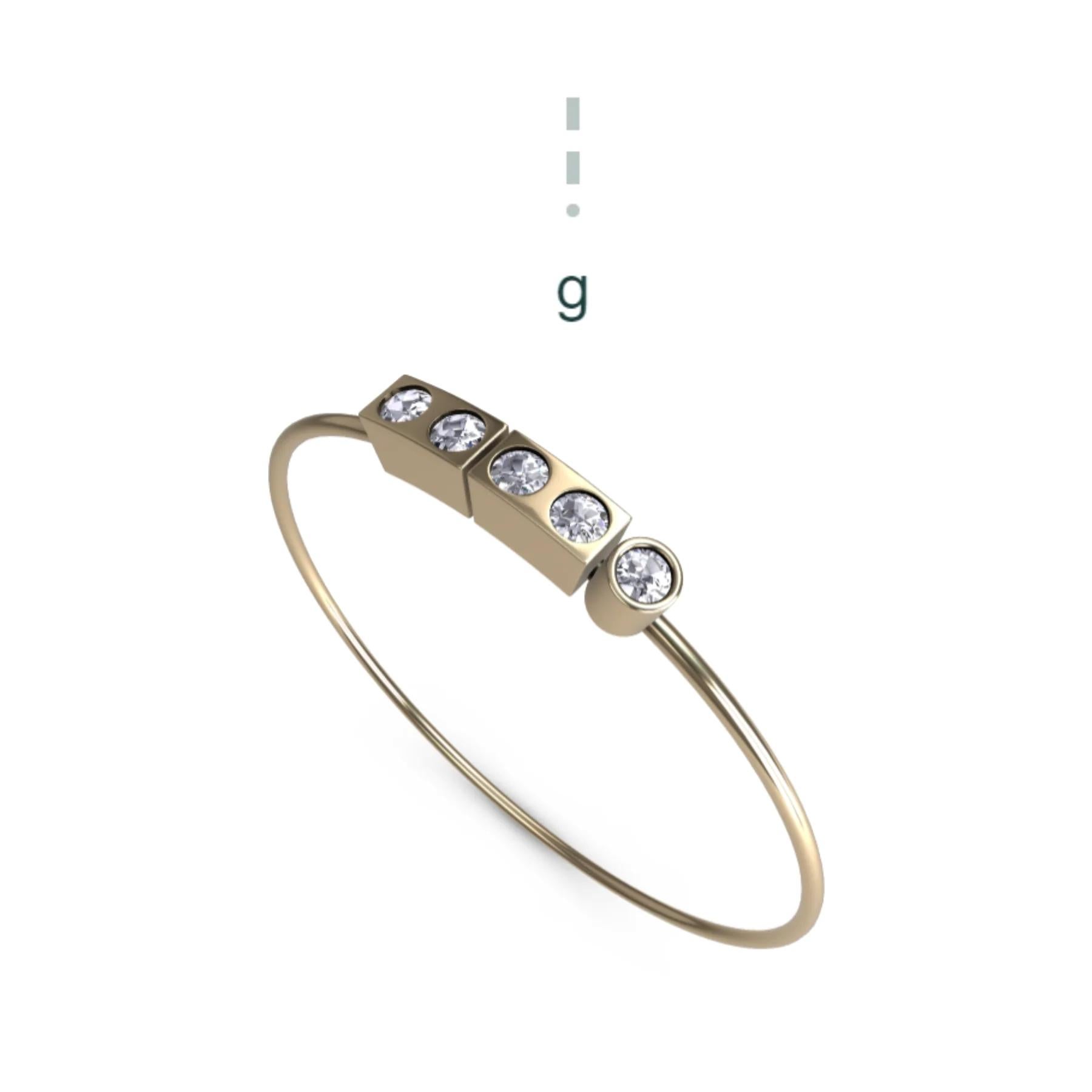 Customizable codebyEdge Morse code Letter G Ring (Mayfair) - 18ct Gold ...