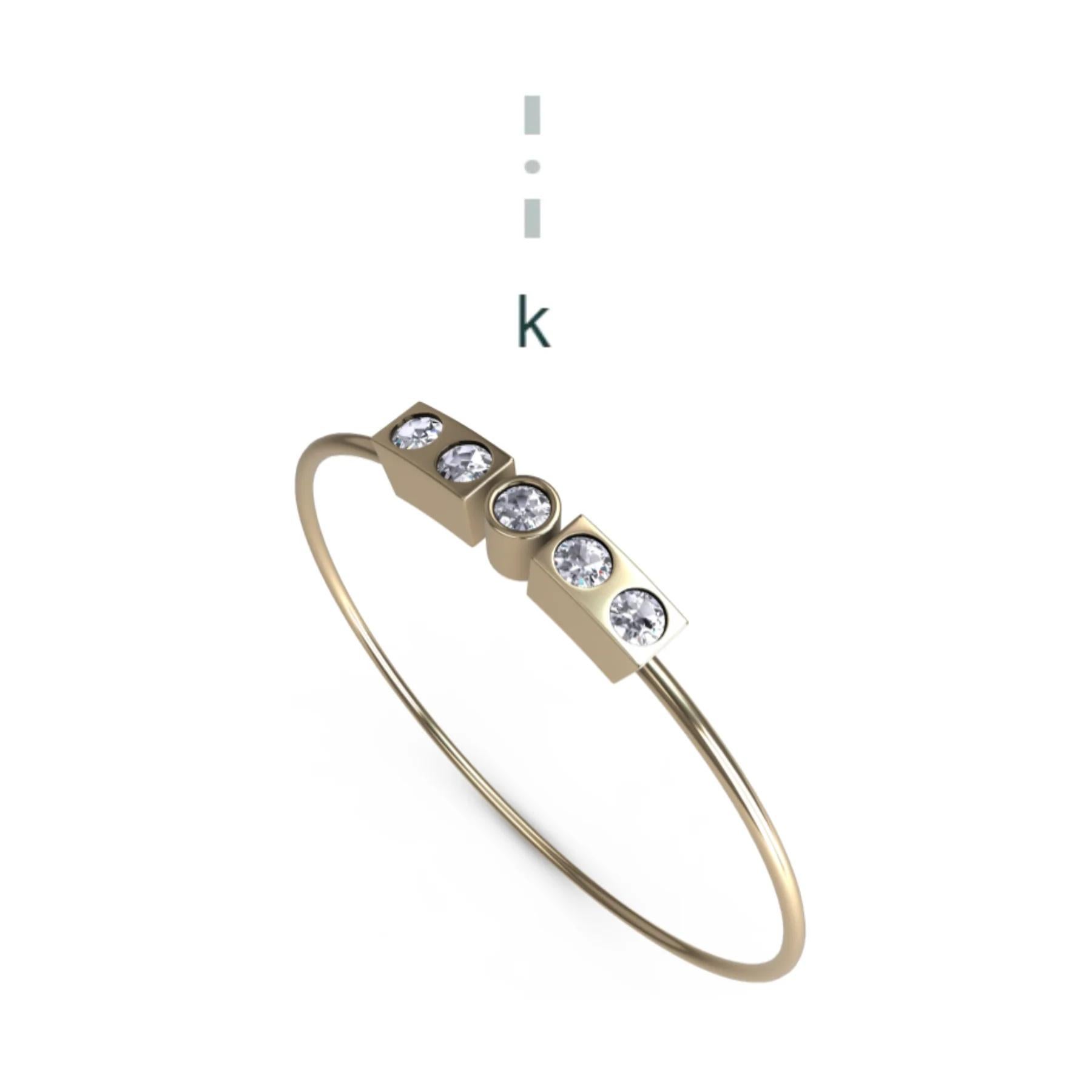 Customizable codebyEdge Morse code Letter K Ring (Mayfair) - 18ct Gold ...