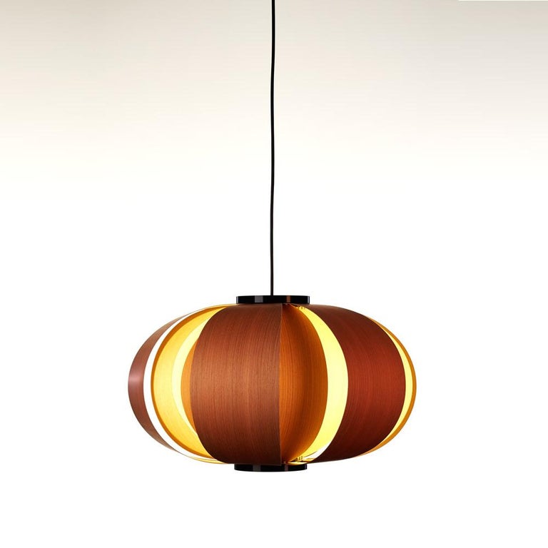 Coderch Mini Disa Wood Hanging Lamp by Tunds For Sale at 1stDibs