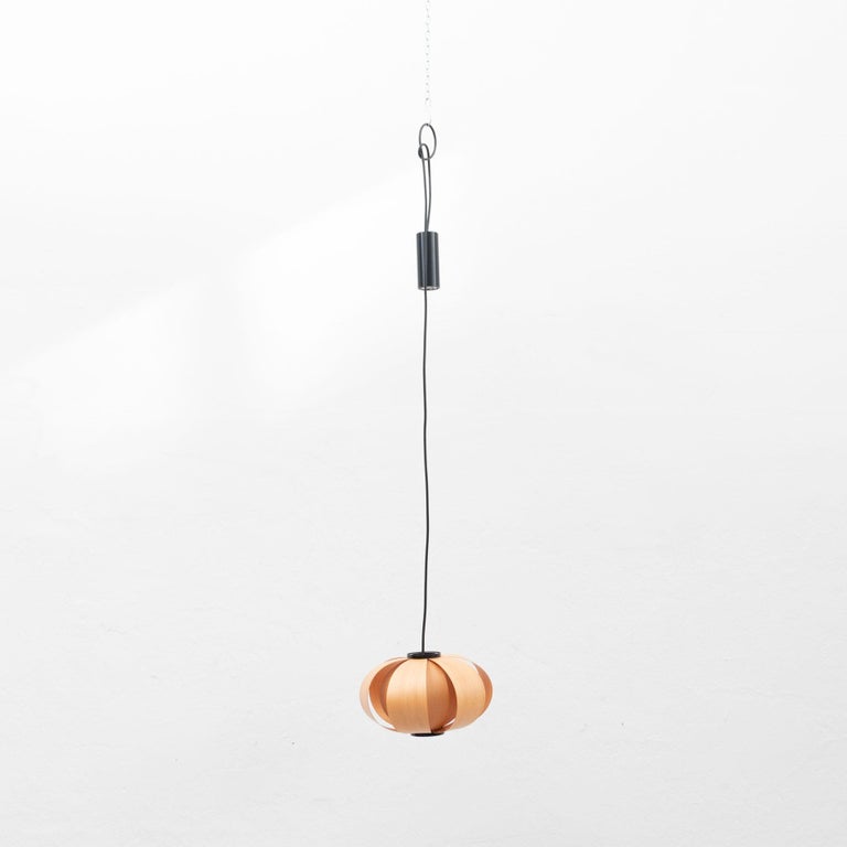 Coderch Mini Disa Wood Hanging Lamp by Tunds For Sale at 1stDibs