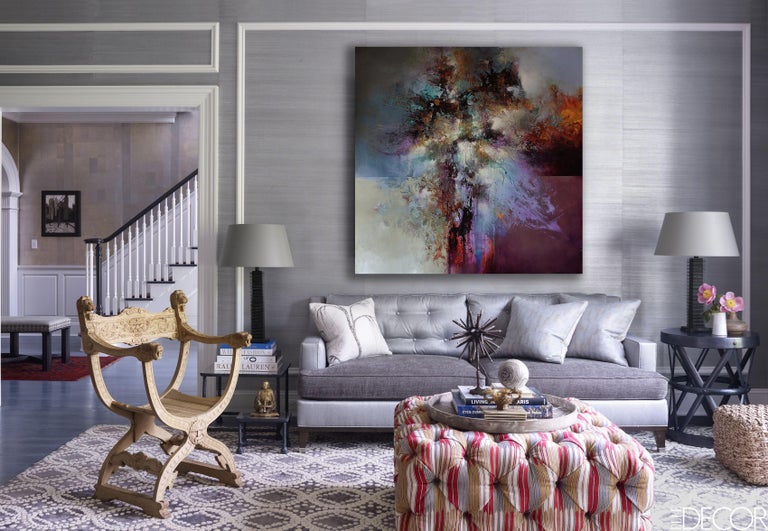 Cody Hooper - Cody Hooper. "Heavens Mystery". Abstract, purple painting ...