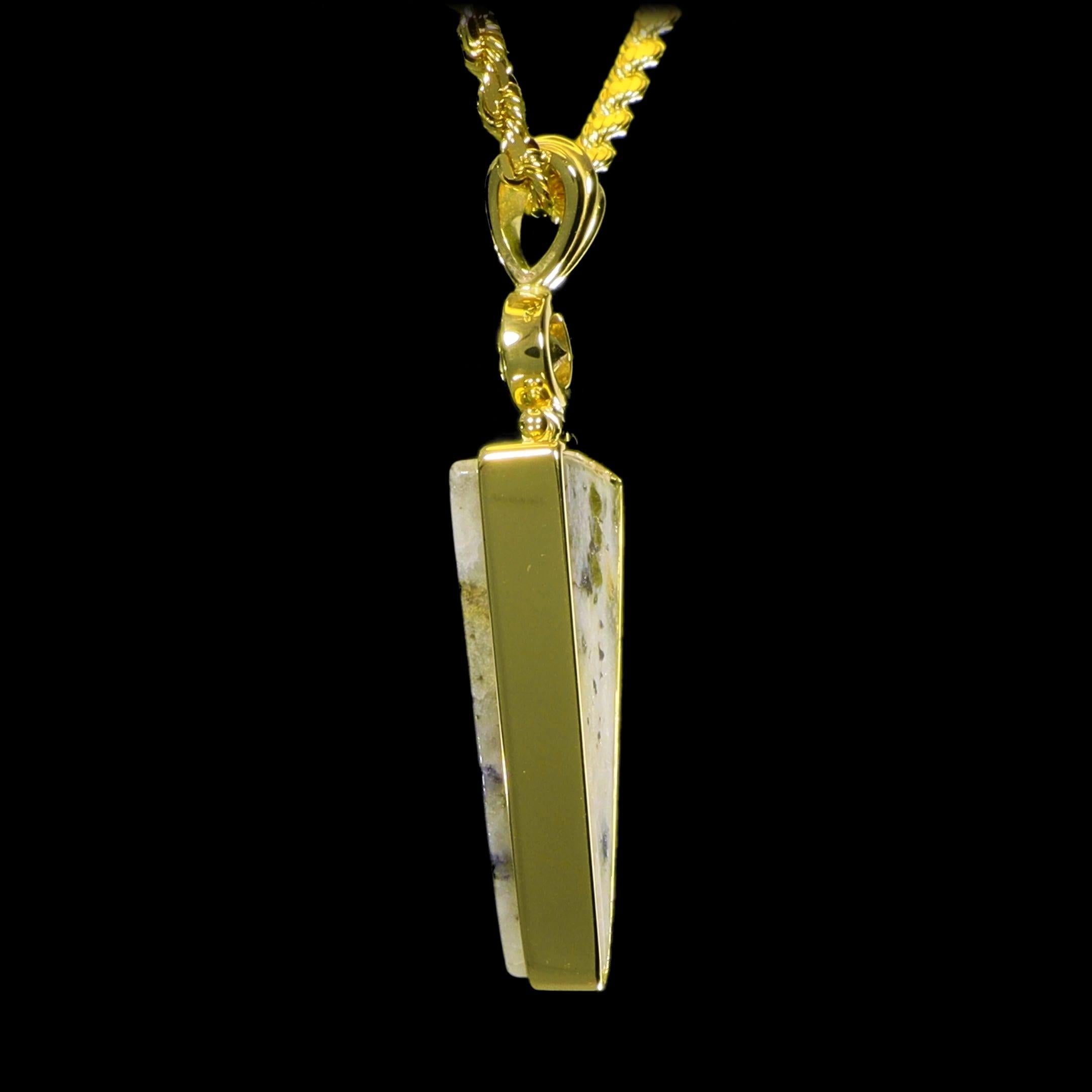 Natural Gold and Silver in Quartz, 14k Gold, Diamond, Cody Stone ...