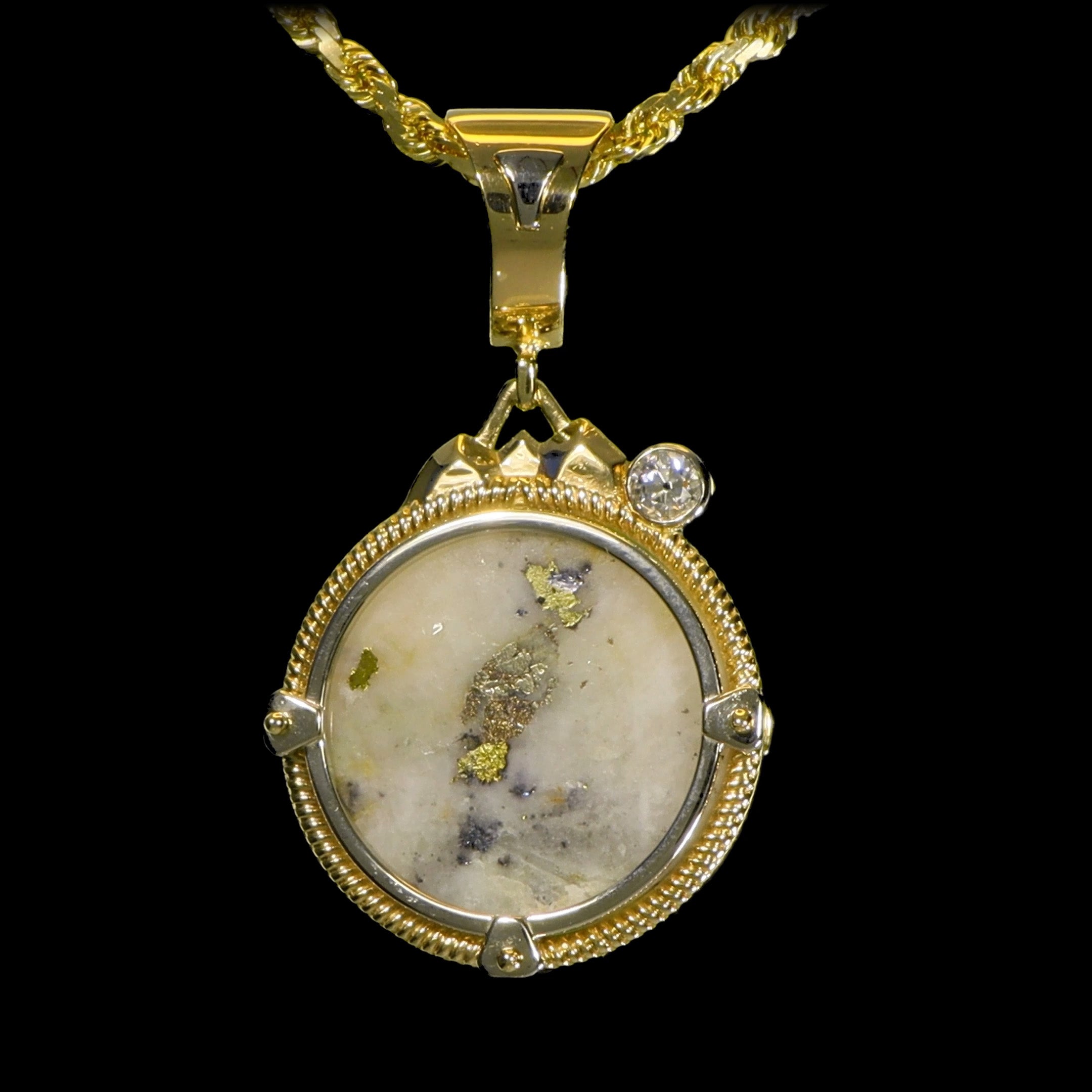 Cody Stone 52.30 Ct Golden Trilogy Natural Gold in Quartz High Jewelry ...
