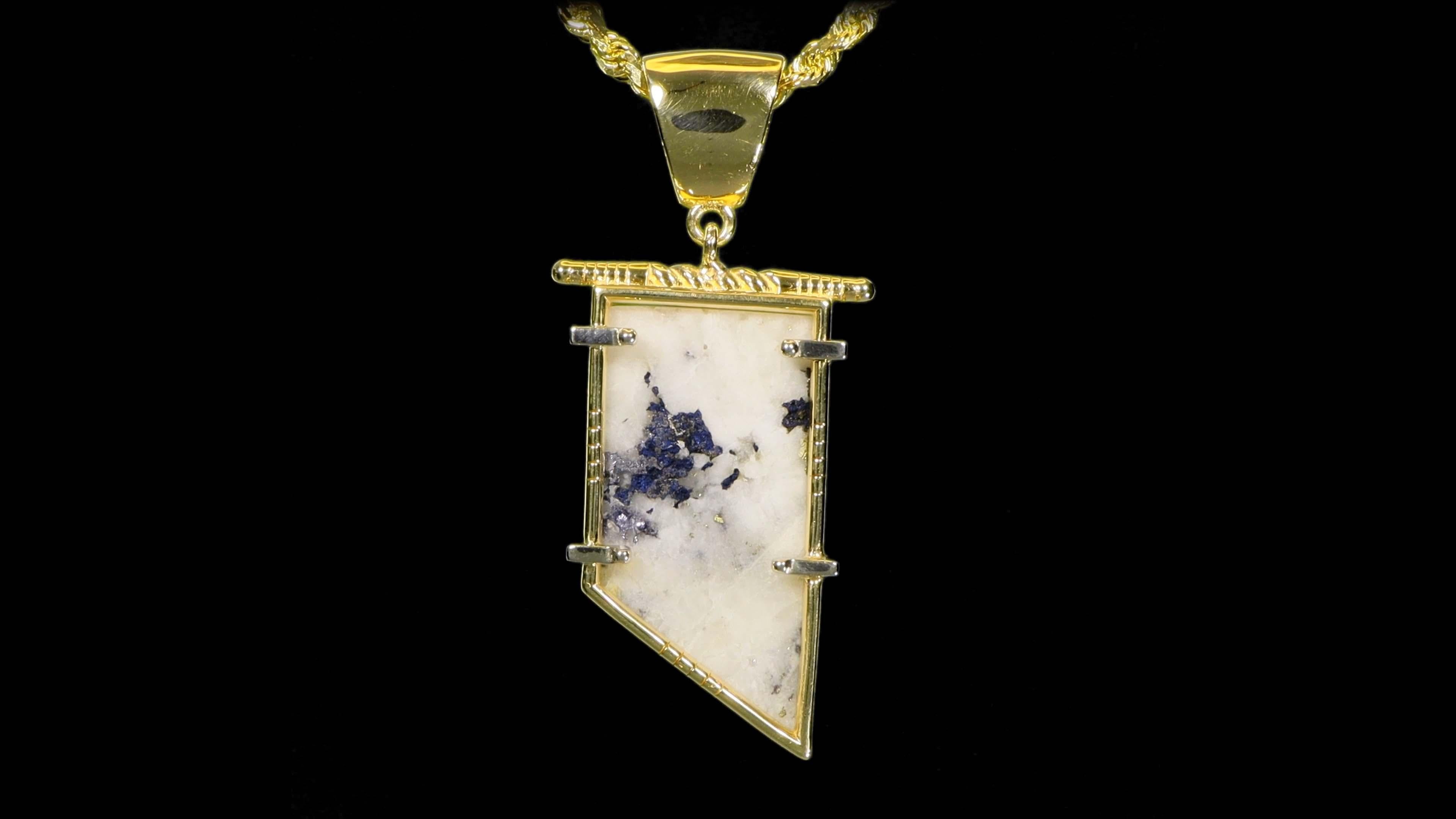 Cody Stone 27.95 Ct Natural Gold in Quartz High Jewelry Necklace For ...