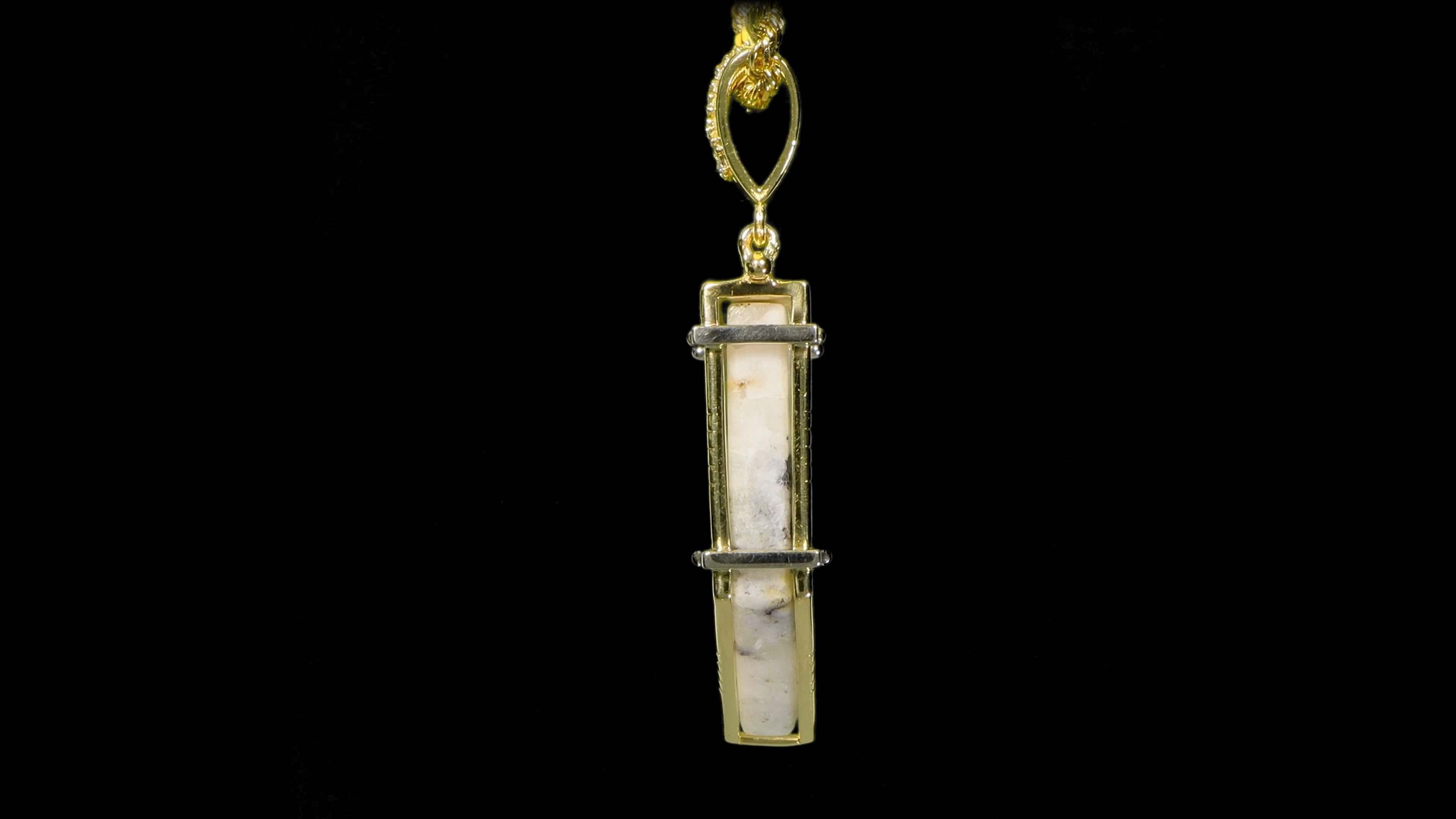 Cody Stone 27.95 Ct Natural Gold in Quartz High Jewelry Necklace For ...