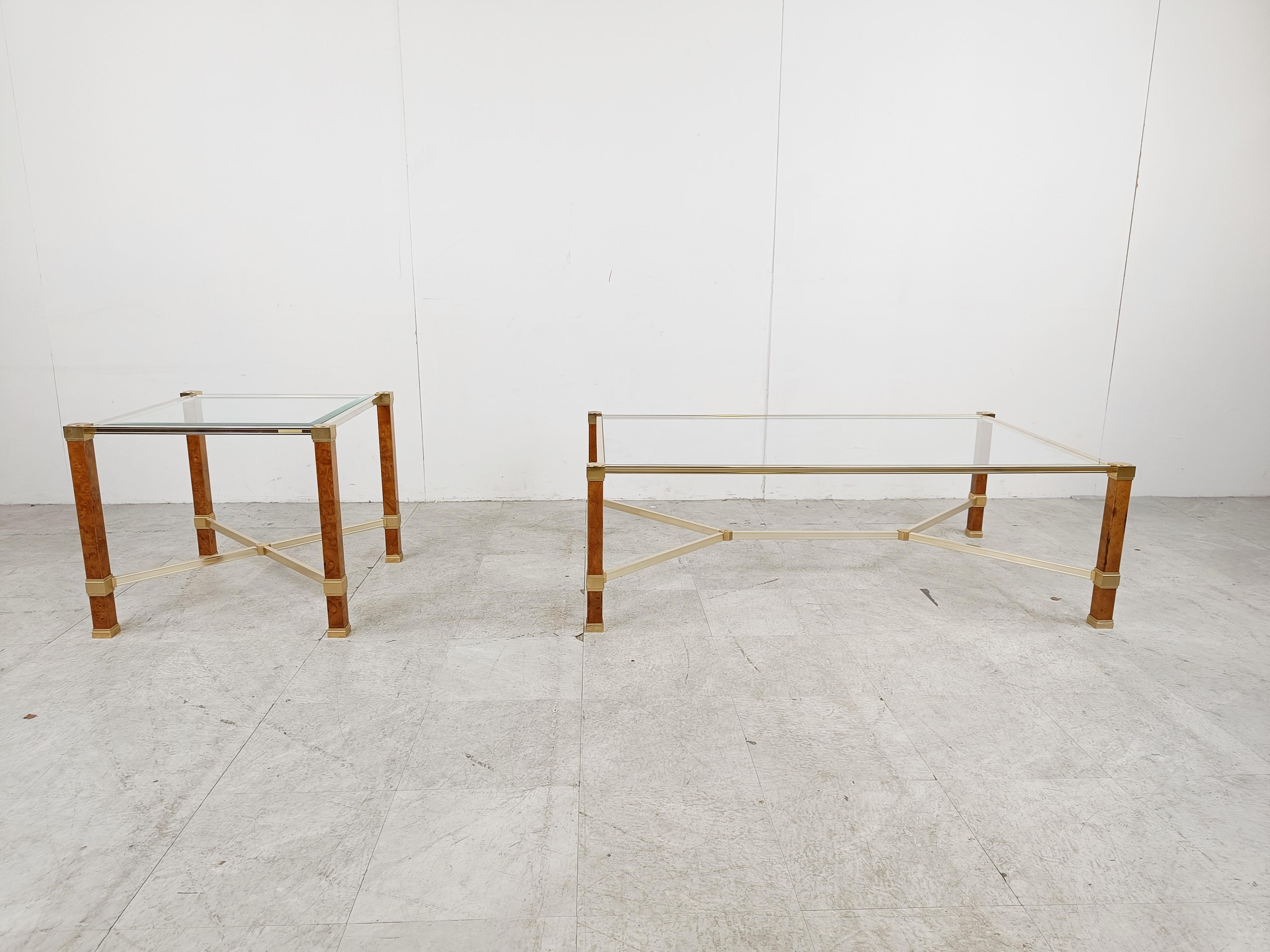 Coffee and side table by Pierre Vandel, 1980s For Sale at 1stDibs
