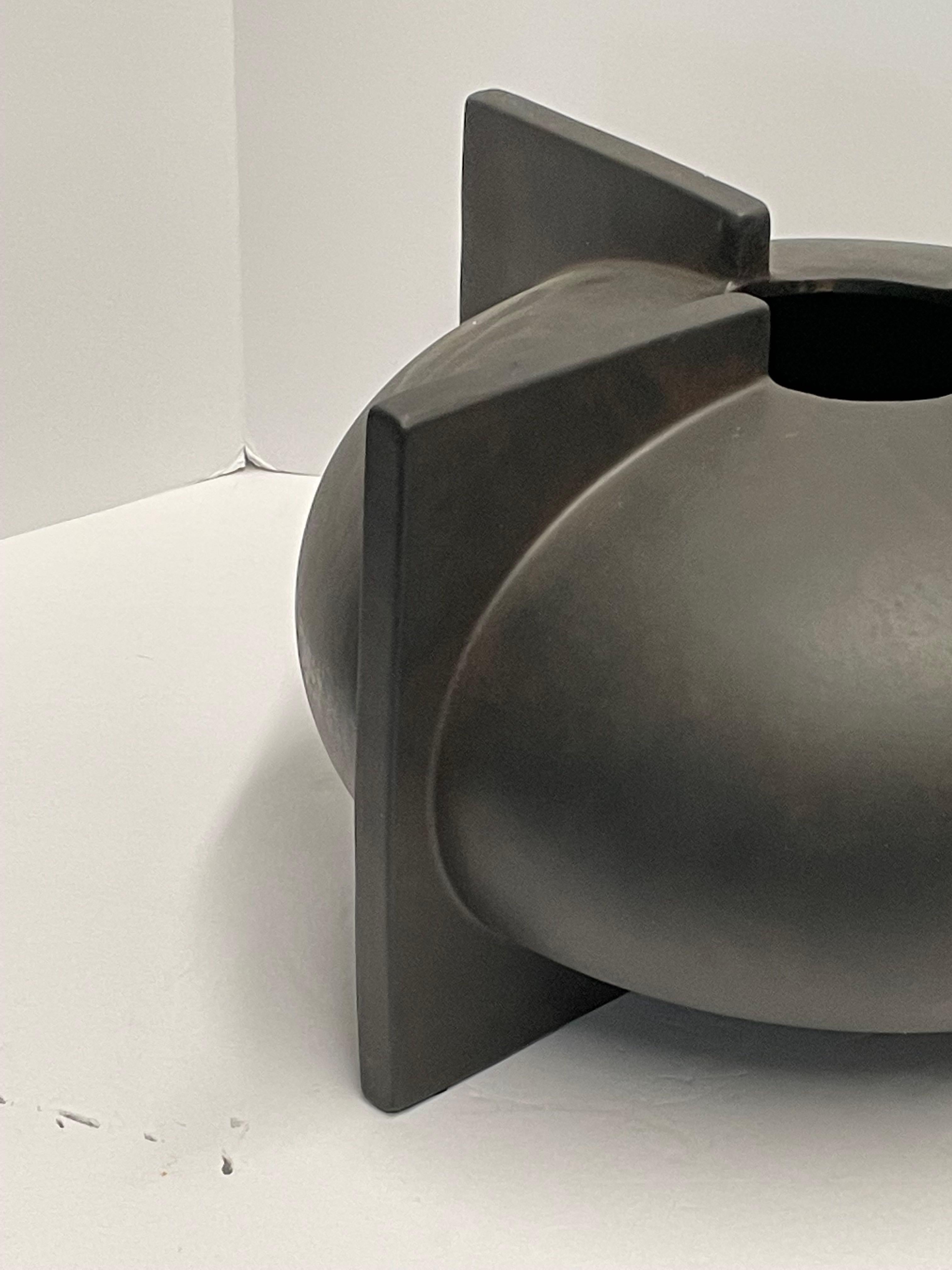 Coffee Color Four Handled Vase, China, Contemporary at 1stDibs