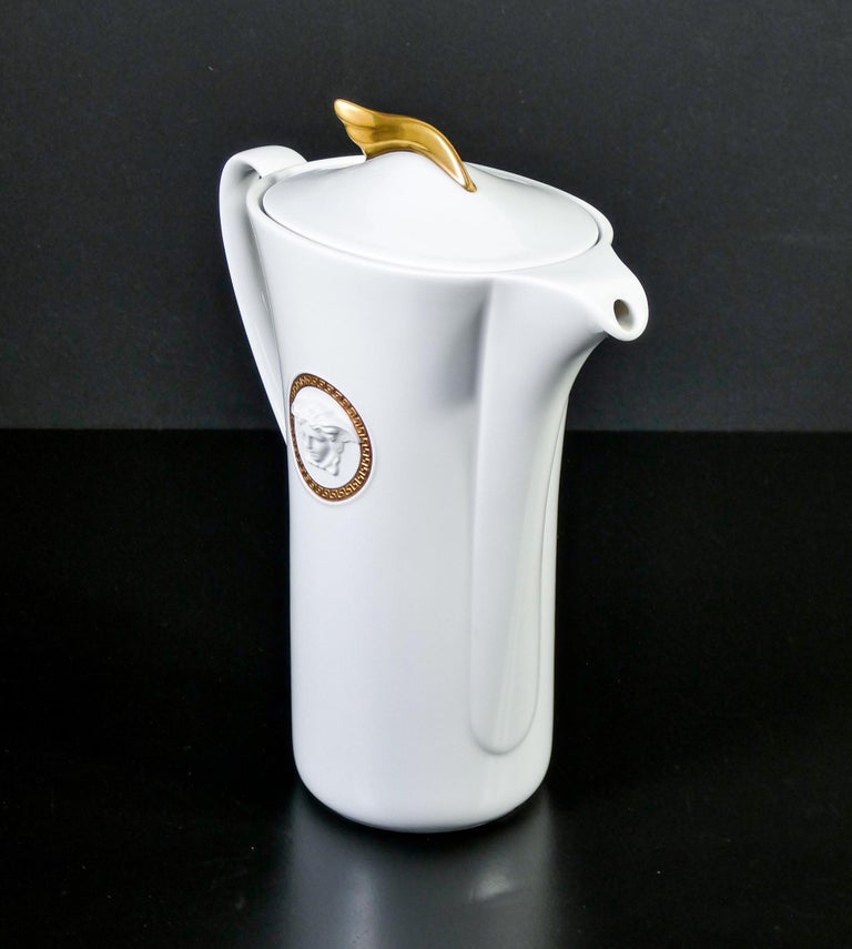 Coffee Pot Versace Medaillon Meandre D'or, Ikarus by Paul Wunderlich ...