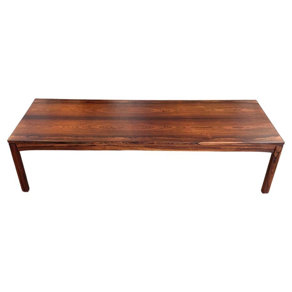 Coffee table - bench in rosewood, Swedish design at 1stDibs