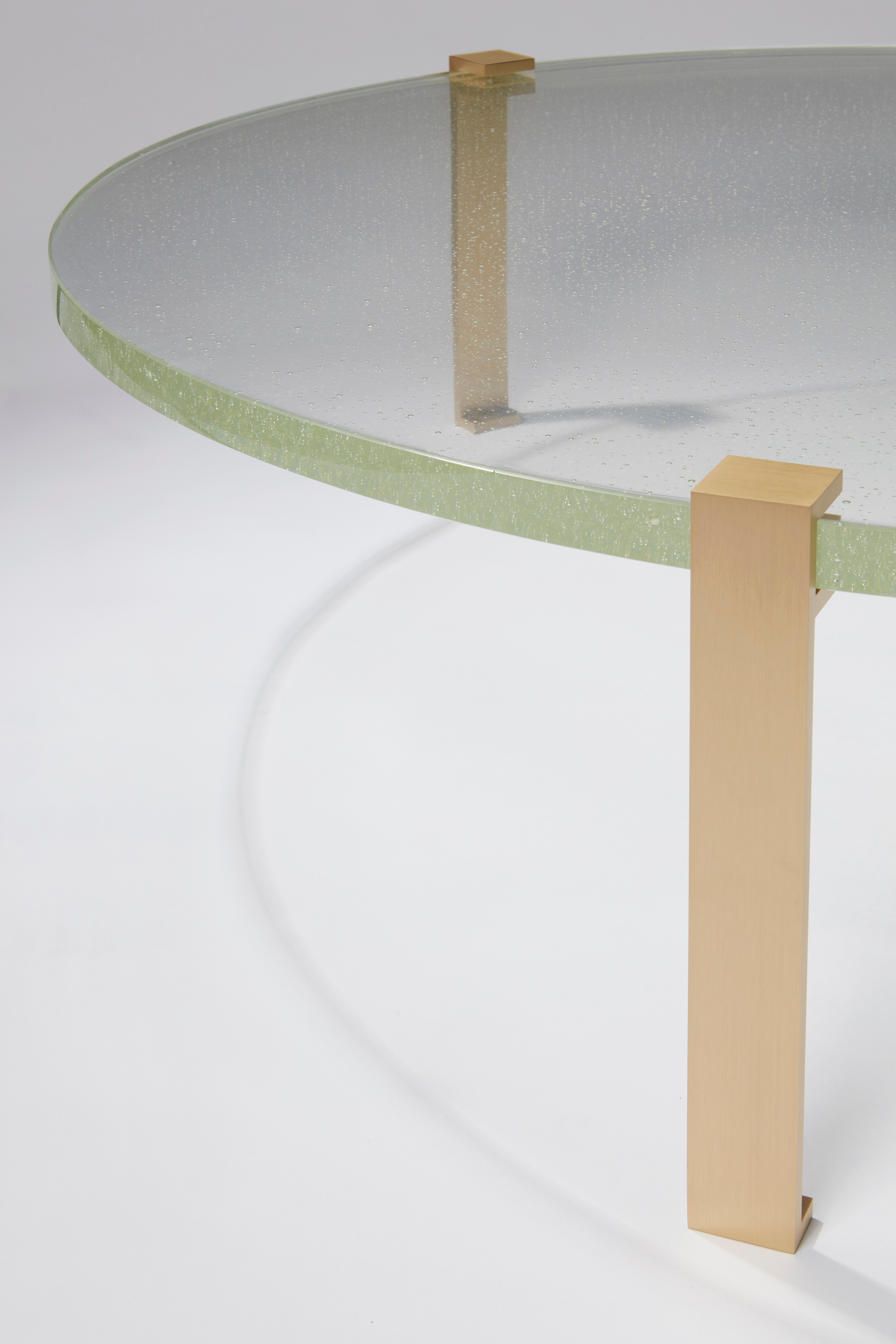 Round Glass Coffee Table Gemme by Hervé Langlais and Perrin and Perrin ...