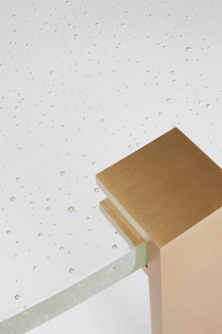 Coffee Table Gemme Hervé Langlais-Glass by Perrin and Perrin-Galerie ...